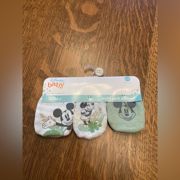 Disney | Accessories | Nwt Disney Baby Green Grey White Mickey Mouse ...